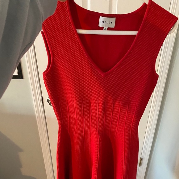 Milly | Dresses | Red Milly Dress | Poshmark
